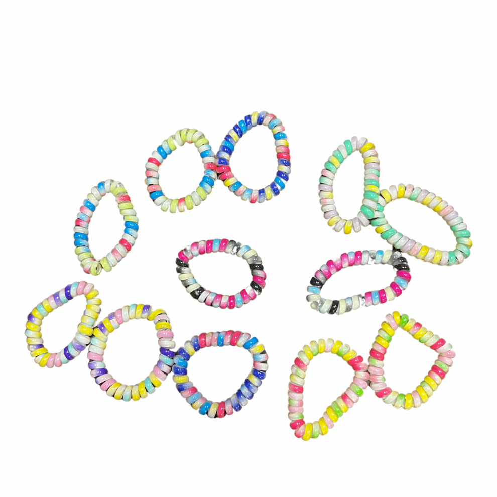 Resortes moños de colores surtidos paquete x100 unidades (92A-4) – AnyLand